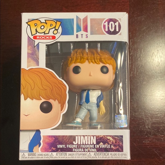 Funko | Toys | Funko Pop Rocks Jimin Figure Blue And White | Poshmark